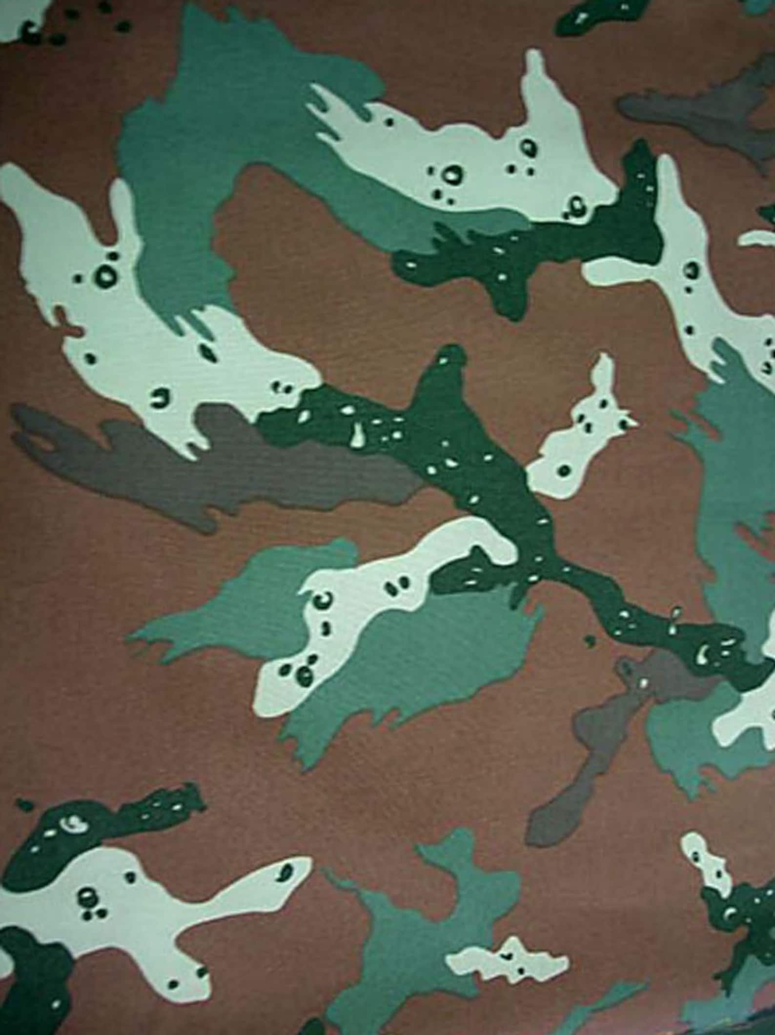 Pack of 4 Soldier 2000 (SANDF) Camouflage Stencil Pattern Printed on ...