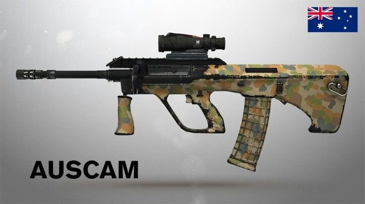 Pack of 2 AUSCAM DPCU Camouflage Stencil Pattern Printed on Avery High ...