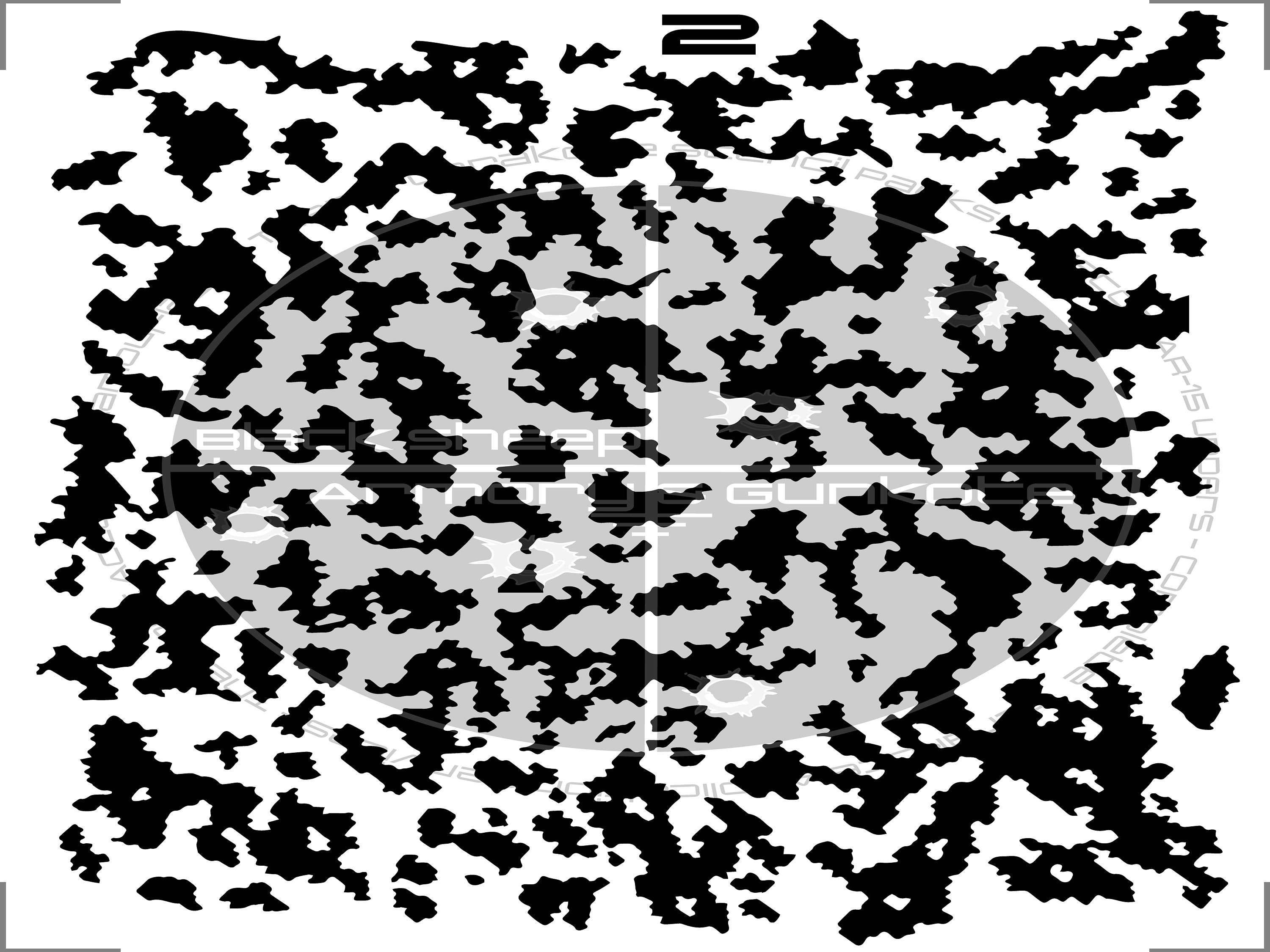 Pack of 2 Finnish Defense Forces M05 Camouflage Stencil Pattern Printed ...