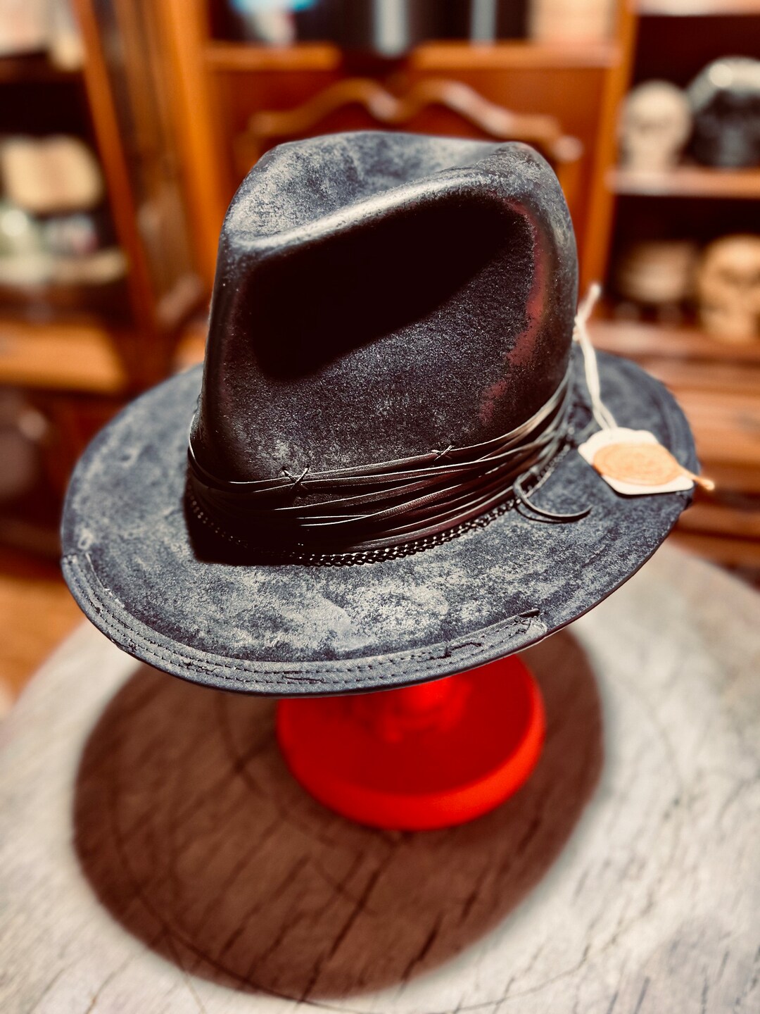 Distressed Hat, Rocker, Gothic, Rare, Fedora Custom. - Etsy