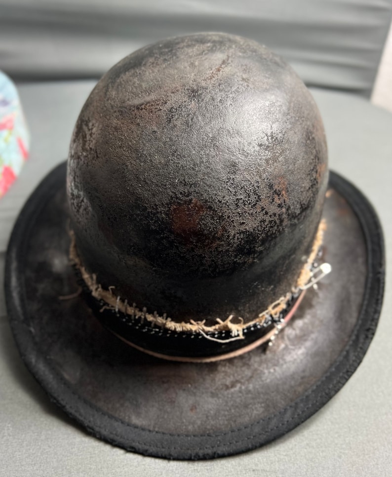 Vintage Rare Custom Open Crown Hat,high Bowler Western Cowboy ...