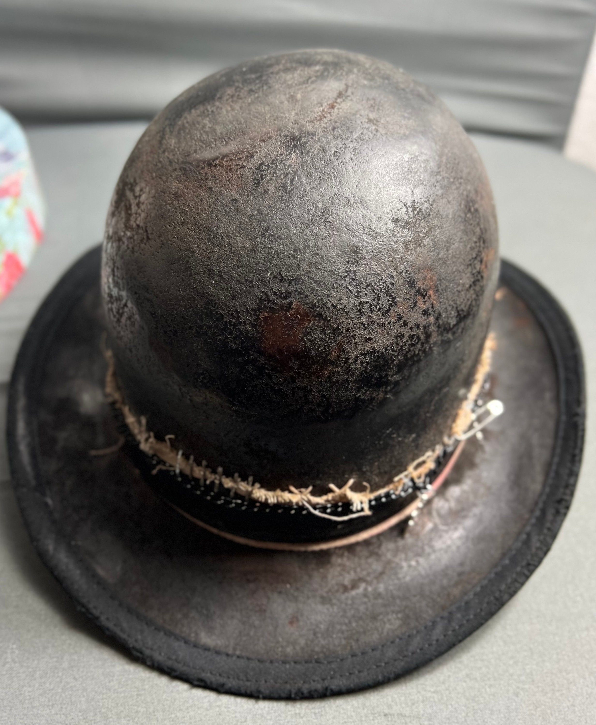 Vintage Rare Custom Open Crown Hat,high Bowler Western Cowboy ...