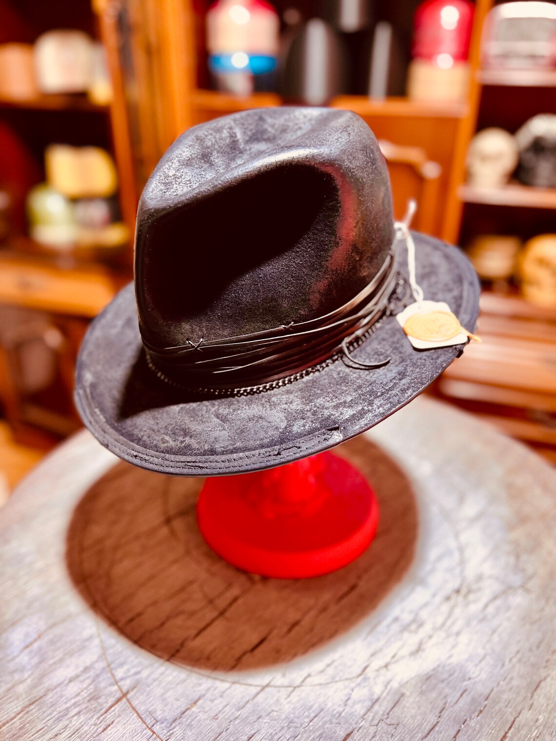 Distressed Hat, Rocker, Gothic, Rare, Fedora Custom. - Etsy