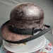 Vintage Rare Hat, High Bowler Western Cowboy Distressed. - Etsy