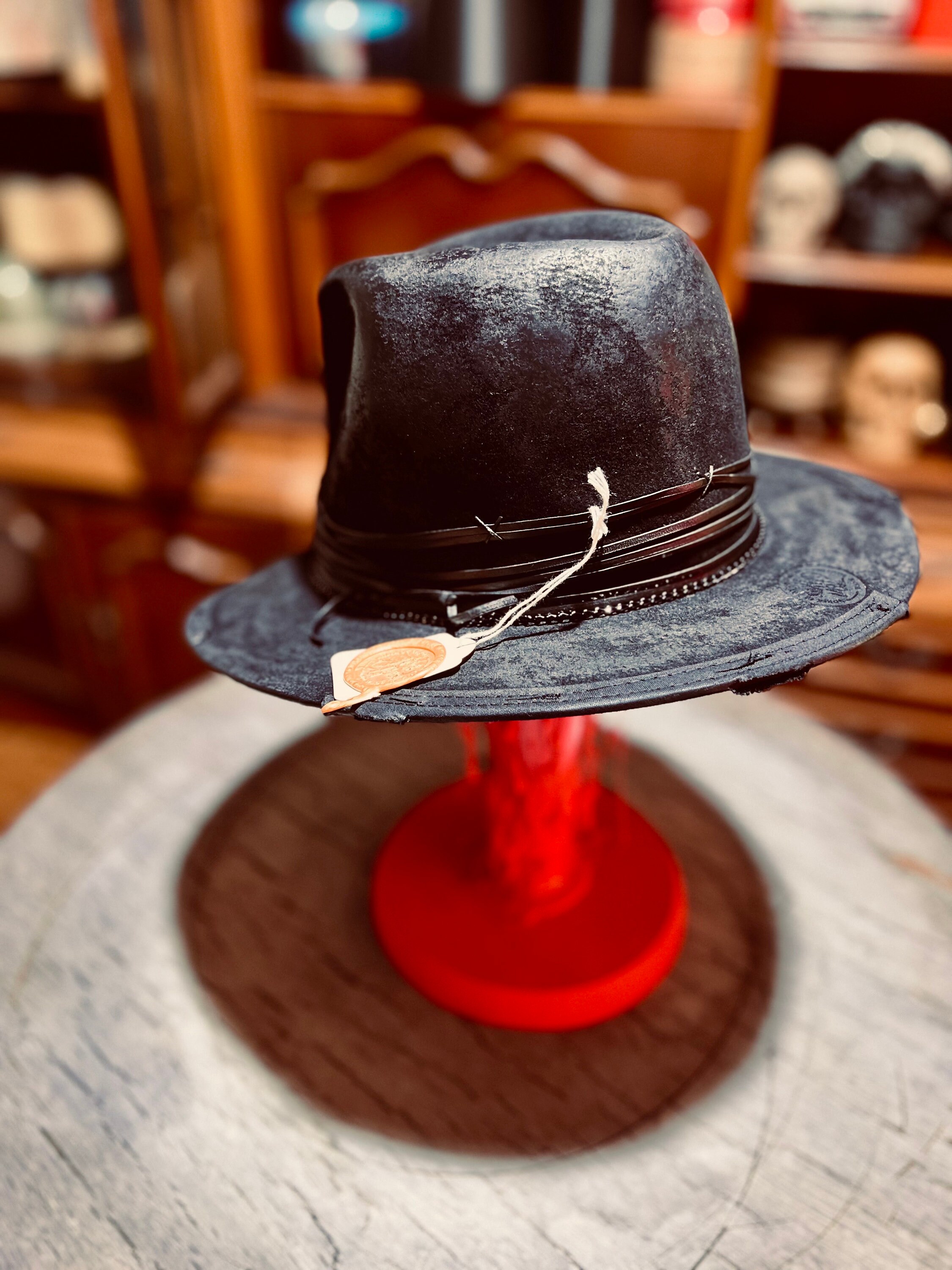 Distressed Hat, Rocker, Gothic, Rare, Fedora Custom. - Etsy