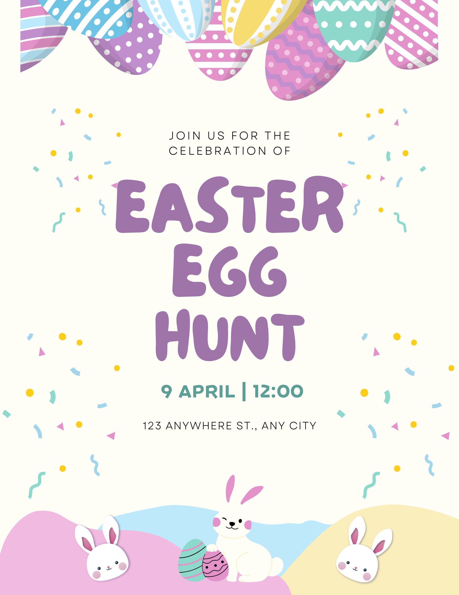 Easter Editable Flyer - Etsy