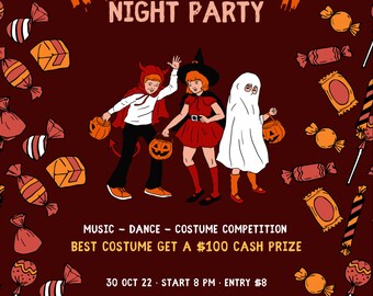 Editable Halloween Flyer - Etsy