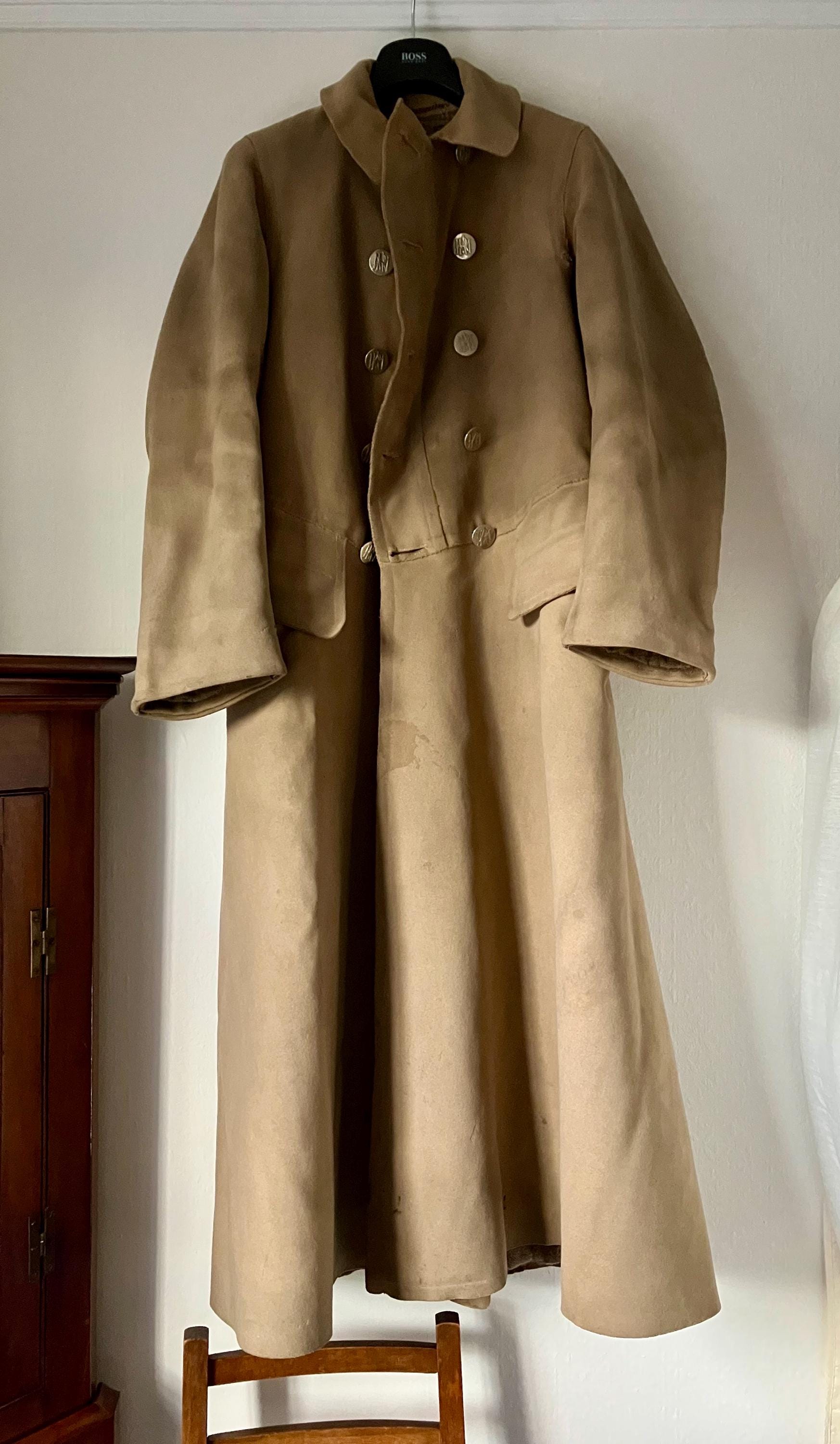 Antique Greatcoat French Coachmans Coat Overcoat 19th Century Pre-ww1 ...