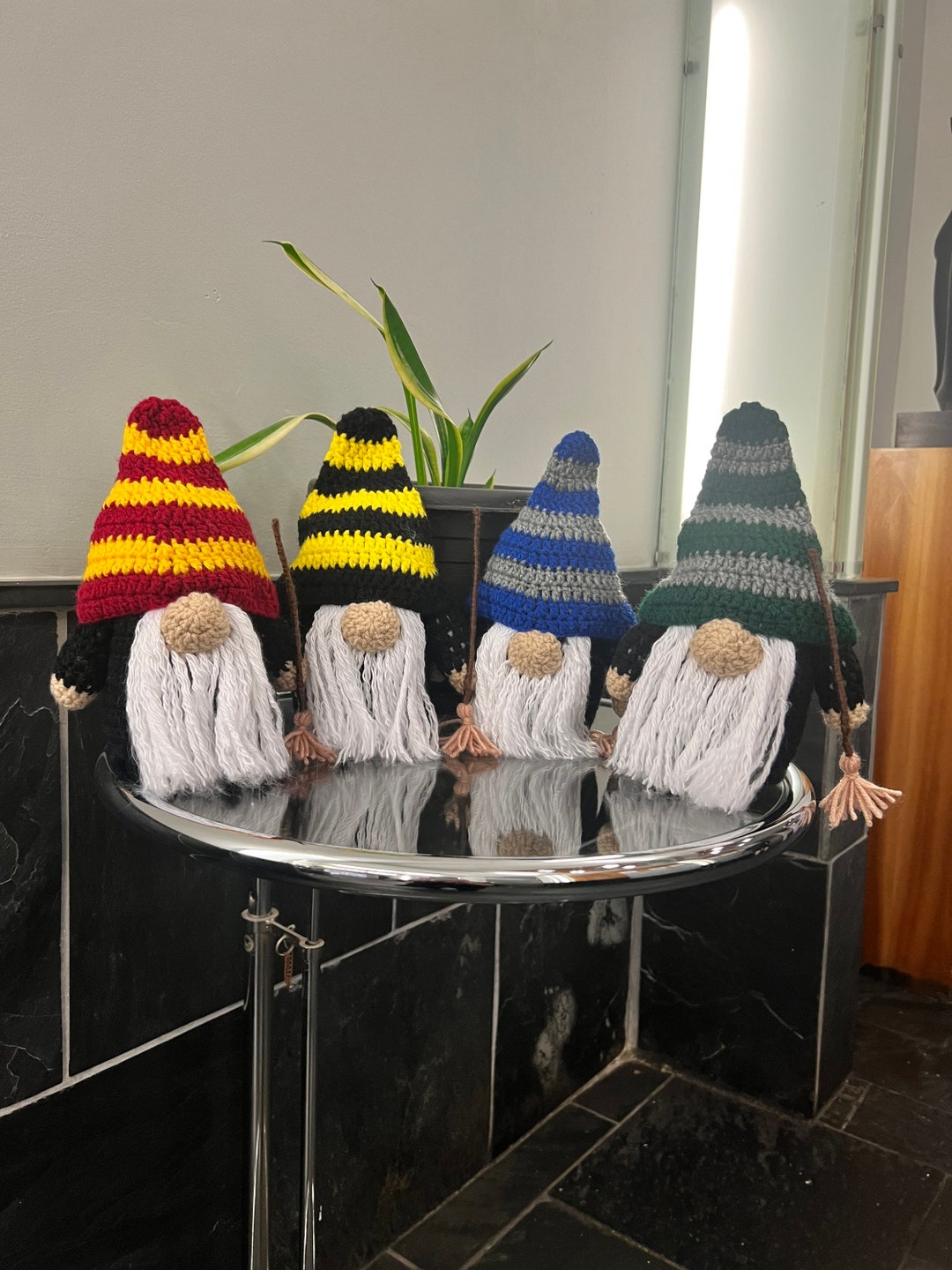 Harry Potter House Crochet Gnomes set of 4 Deal - Etsy