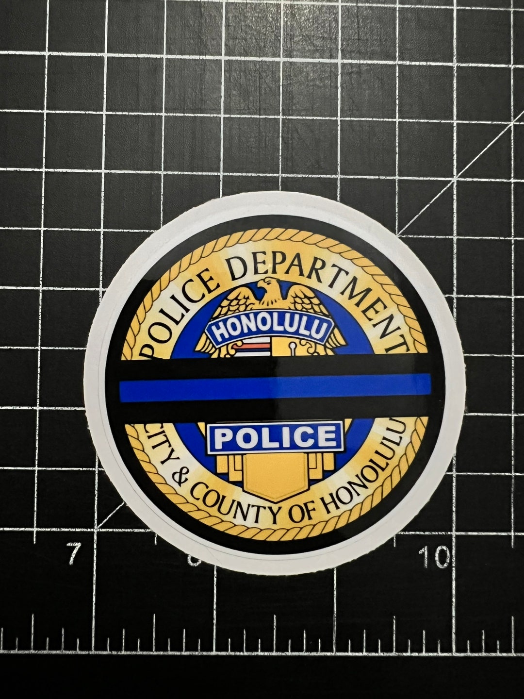 Honolulu Police Department Thin Blue Line - Etsy