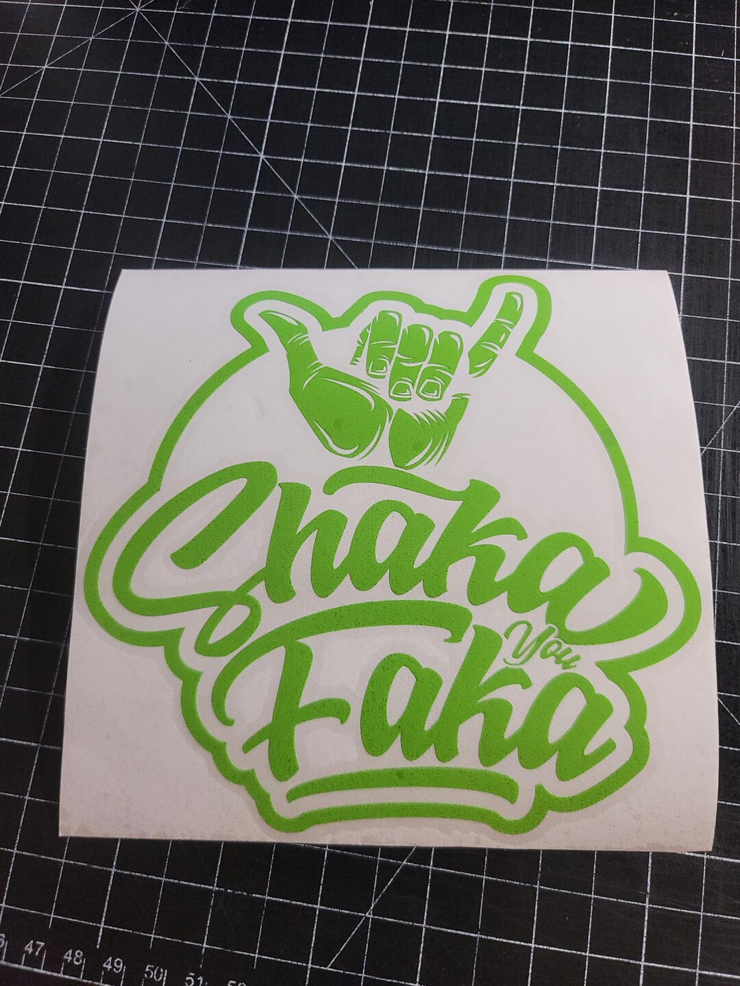 6" Shaka You Faka Decal. 2 Versions - Etsy