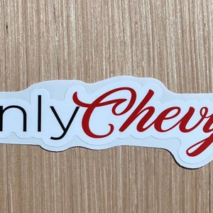 8x2” and 12x3" Only Chevys or Only Fords Stickers - Etsy