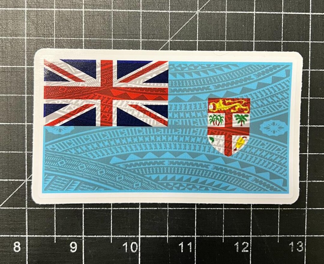 4.5x2,5” Poly Filled Fiji Flag - Etsy