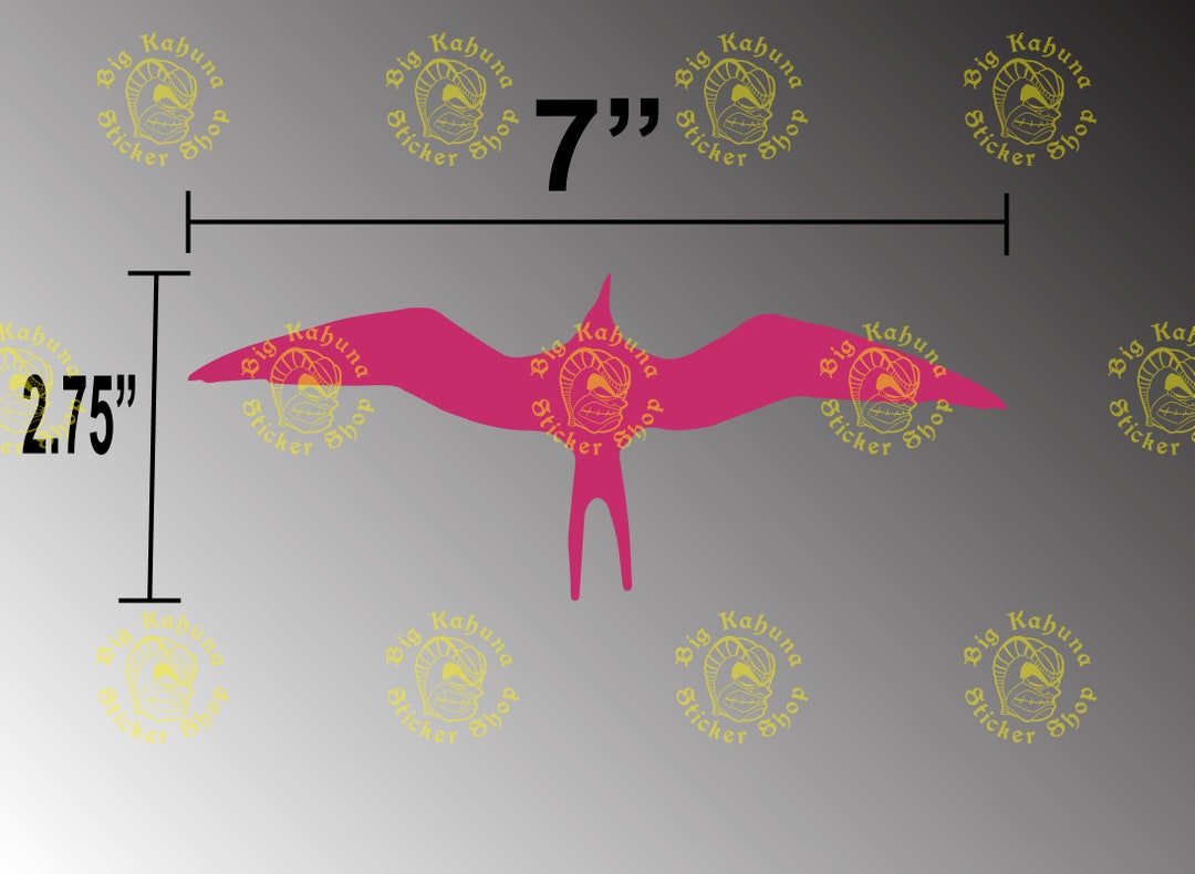 7x2.75" Hawaiian I'wa Bird in Flight Vinyl Sticker - Etsy