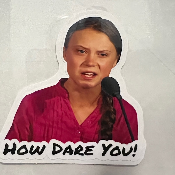 Greta Thunberg Sticker - Etsy