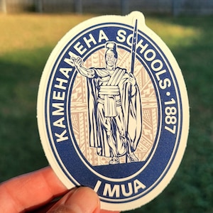 Kamehameha Schools Regular and Poly Filled 4x2" Sticker - Etsy
