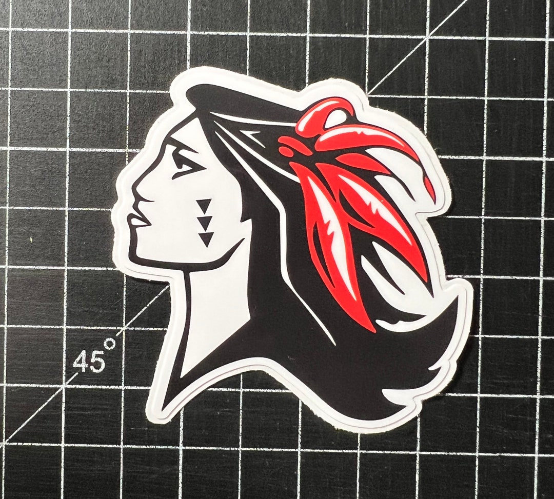 Kahuku Red Raiders Lady Raider Indian Head - Etsy Kahuku Red Raiders Lady Raider Indian Head - Etsy