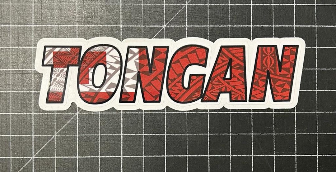 6x1.5” "togan" on a Poly Filled Togan Flag Background,glossy Sticker - Etsy
