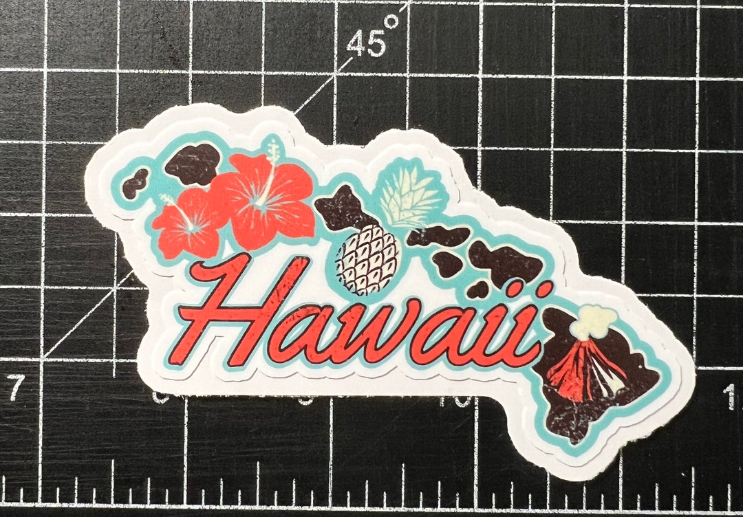 4” Hawaiian Islands Matte Finish Sticker - Etsy