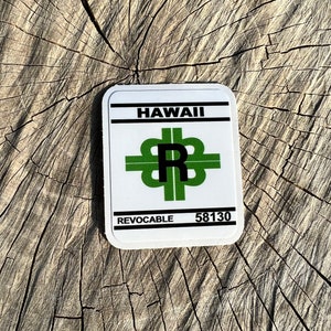 Nostalgic Hawai’i Safety Check Sticker 1-5 (3.5x2”)or Recon (2x2.25”) 4 ...