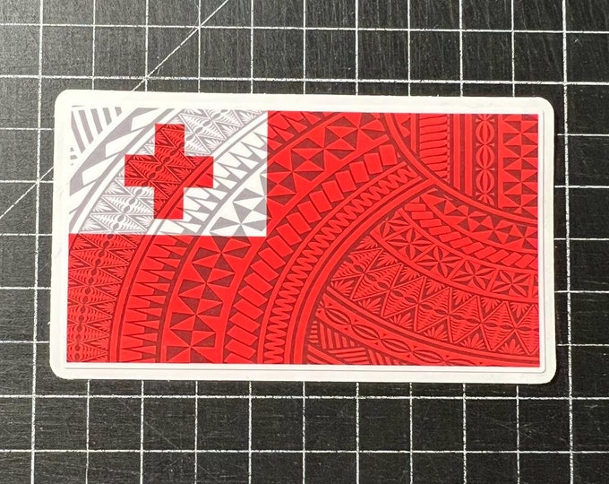 Tongan Flag Sticker - Etsy