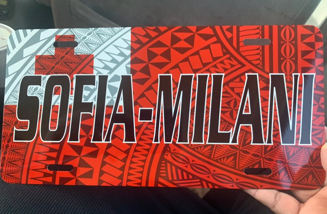 12x6”decorative Custom Name Aluminum License Plates. 7 Versions. - Etsy