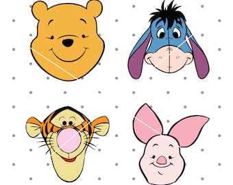 Winnie the Pooh Tigger Head SVG COLOR - Etsy