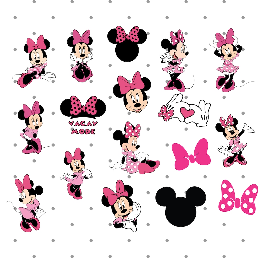 Minnie Mouse Svg Minnie Mouse Birthday Princess Svg Mickey Etsy España