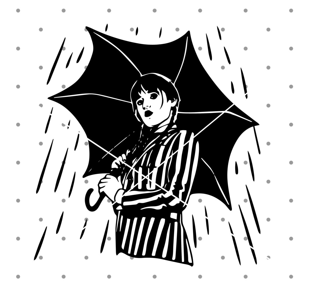 Wednesday Addams Svg, Addams Family Svg File, Wednesday Silhouette Svg ...