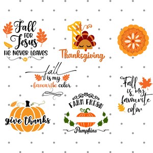 Fall Svg Bundle Thanksgiving Svg Bundle Autumn Svg Pumpkin - Etsy