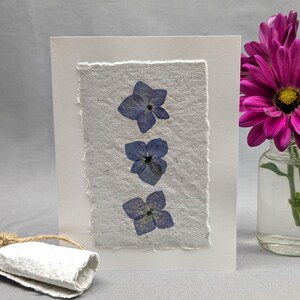 Real Pressed Flower Note Cards With Handmade Paper - Random Design ...
