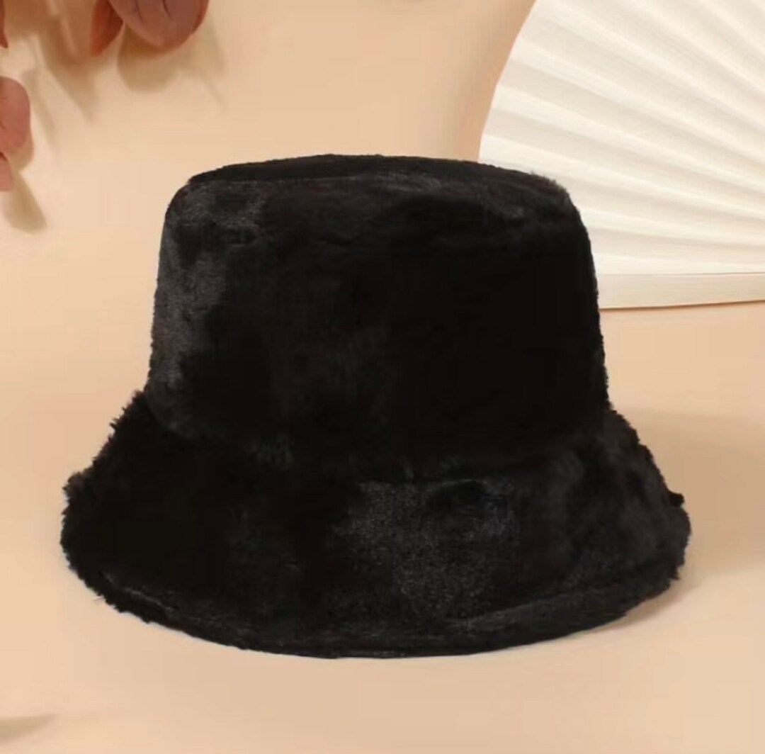 Fuzzy Bucket Hat - Etsy