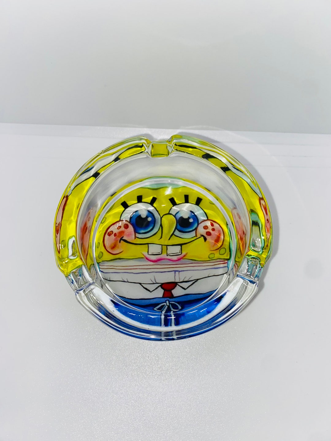 Spongebob Glass Ashtray - Etsy