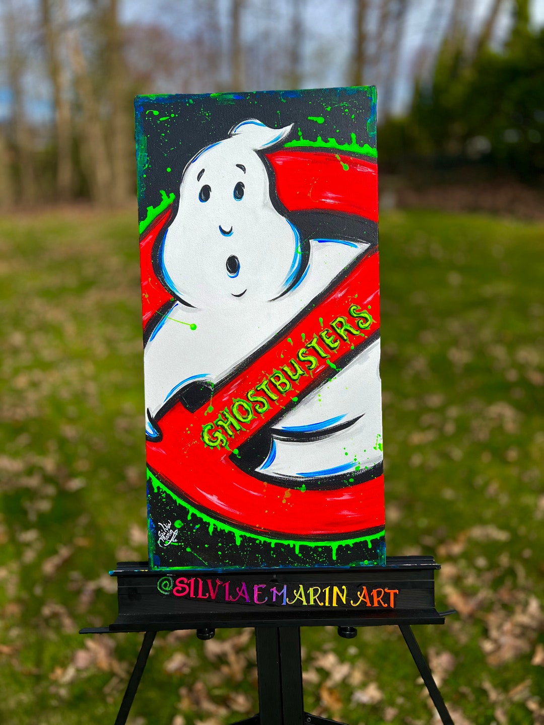 Ghostbusters Painting Wall Decor glow in the Dark - Etsy
