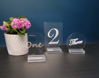 Circle Table Numbers - Etsy