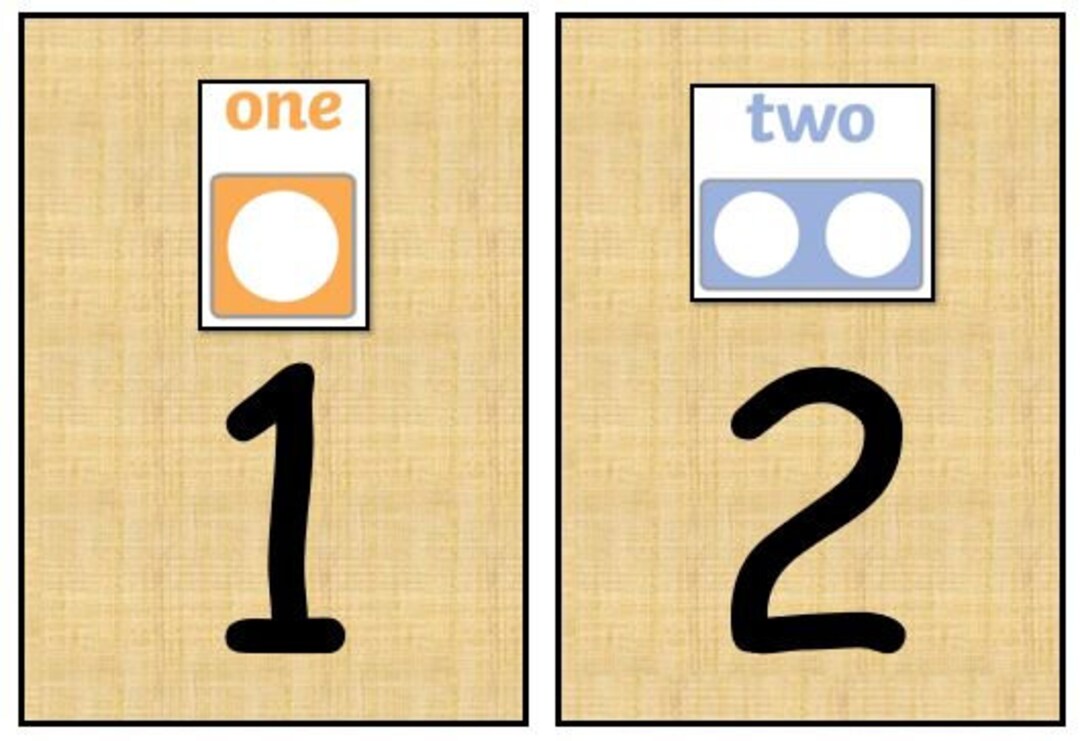 Natural Themed Numicon Number Line - Etsy