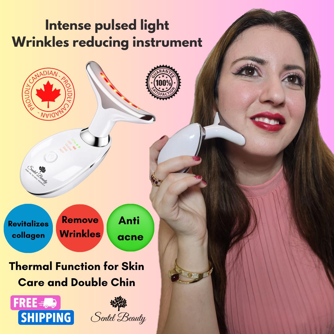 Intense Pulsed Light Facial and Neck Massager - Wrinkles Reducing ...