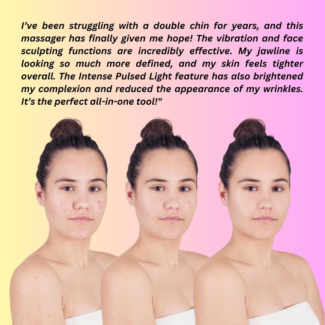 Intense Pulsed Light Facial and Neck Massager - Wrinkles Reducing ...