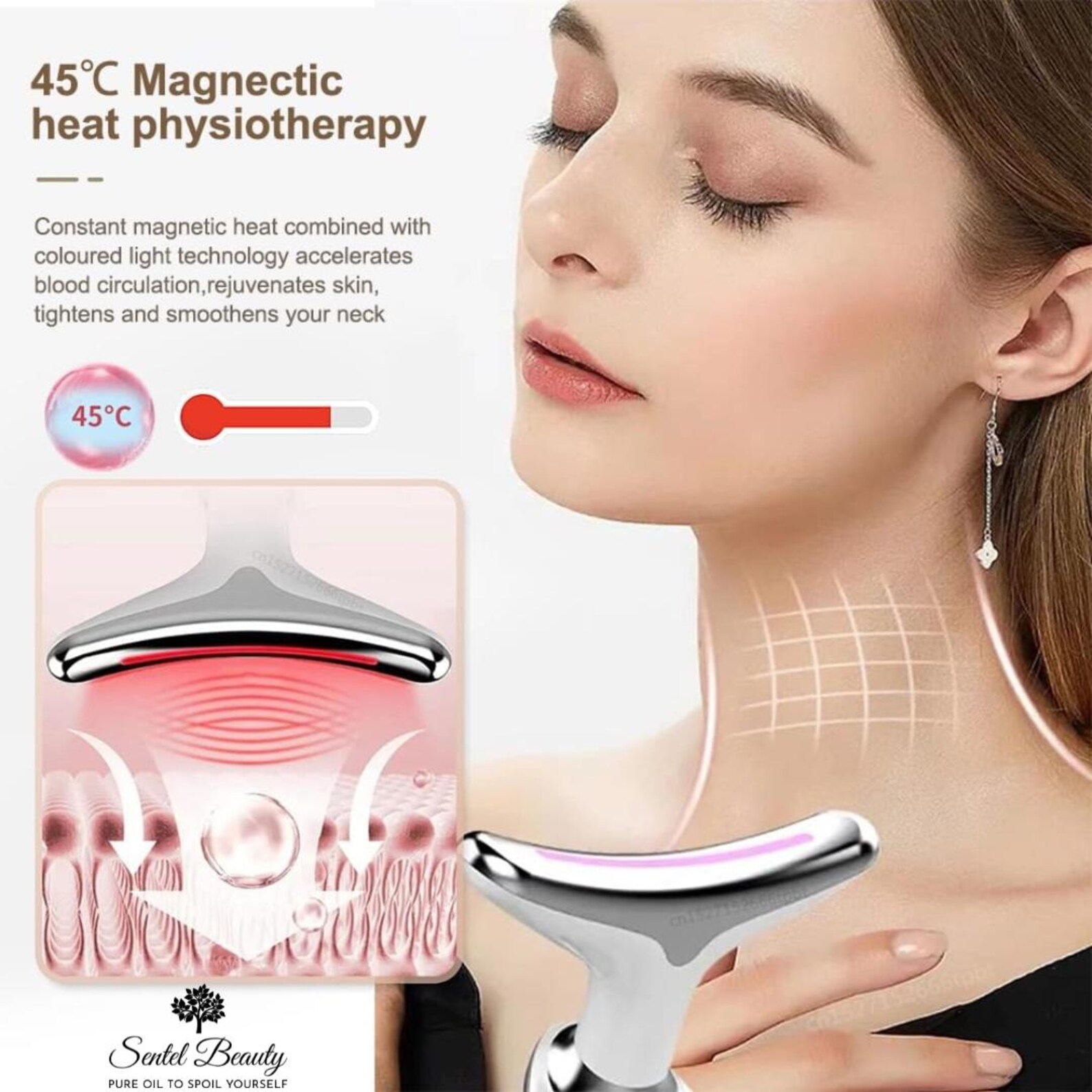 Intense Pulsed Light Facial and Neck Massager - Wrinkles Reducing ...