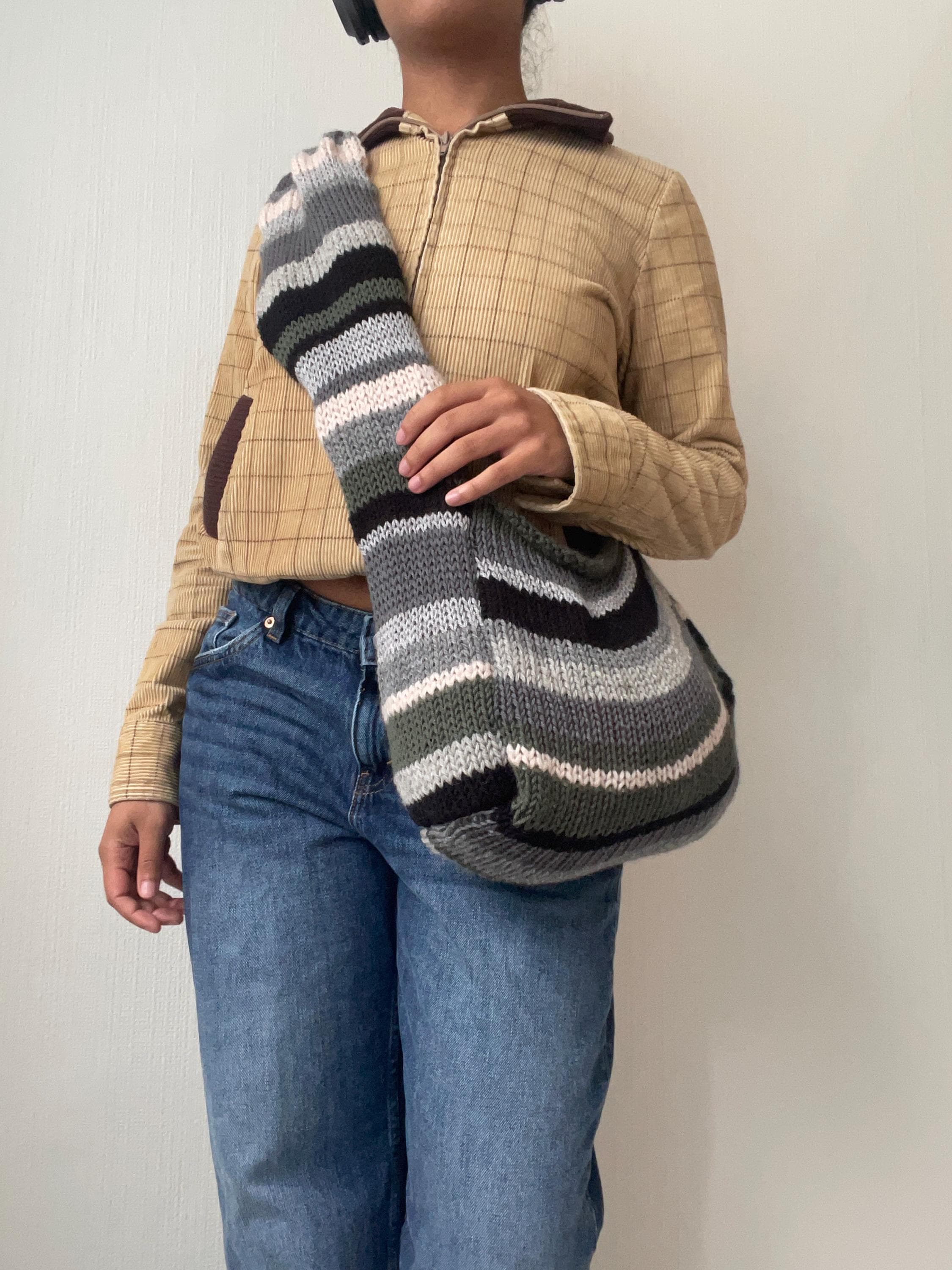 Easy Tote Bag Knitting Pattern for Sentro or Addi Express Kingsize ...