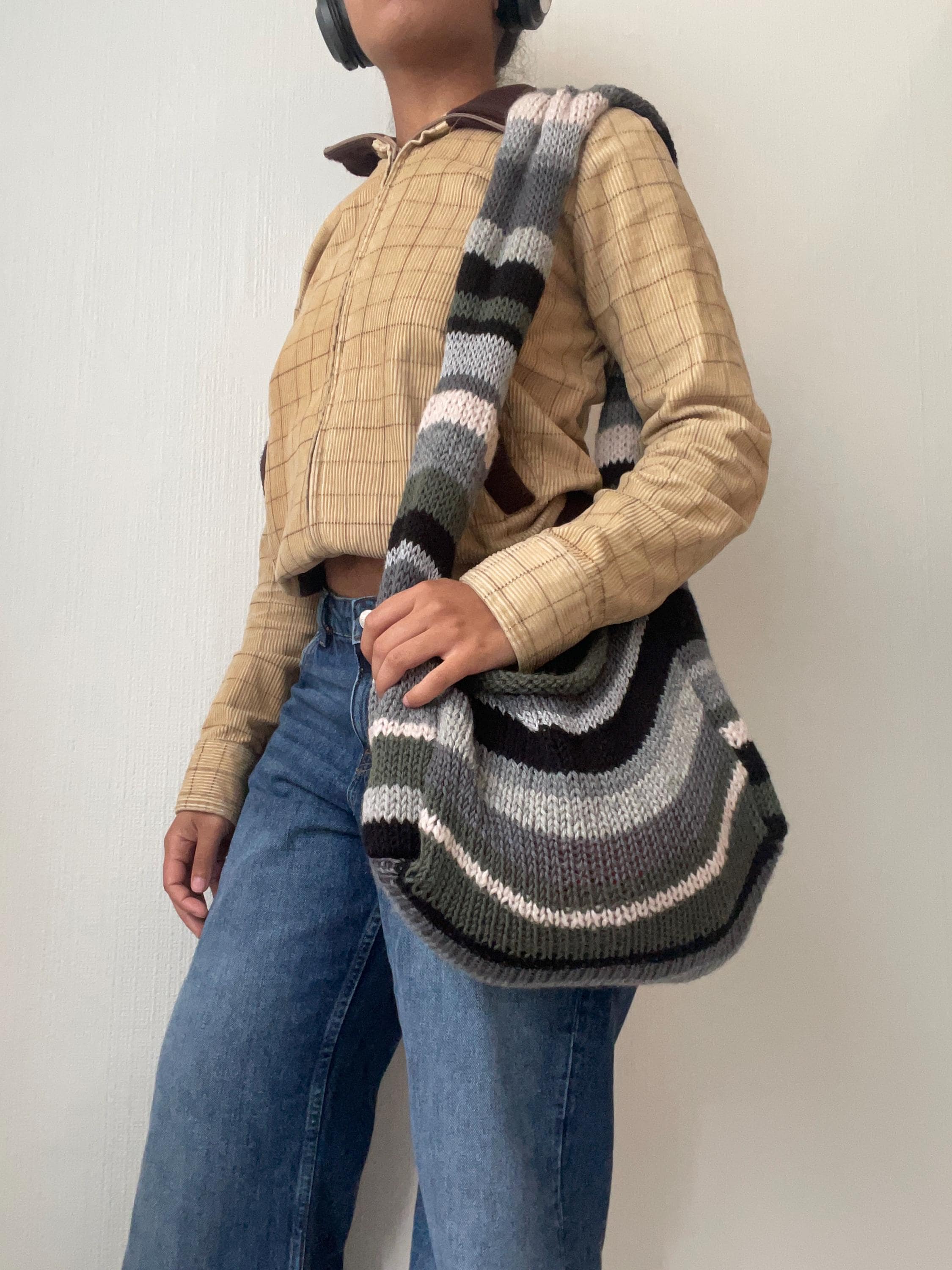 Easy Tote Bag Knitting Pattern for Sentro or Addi Express Kingsize ...