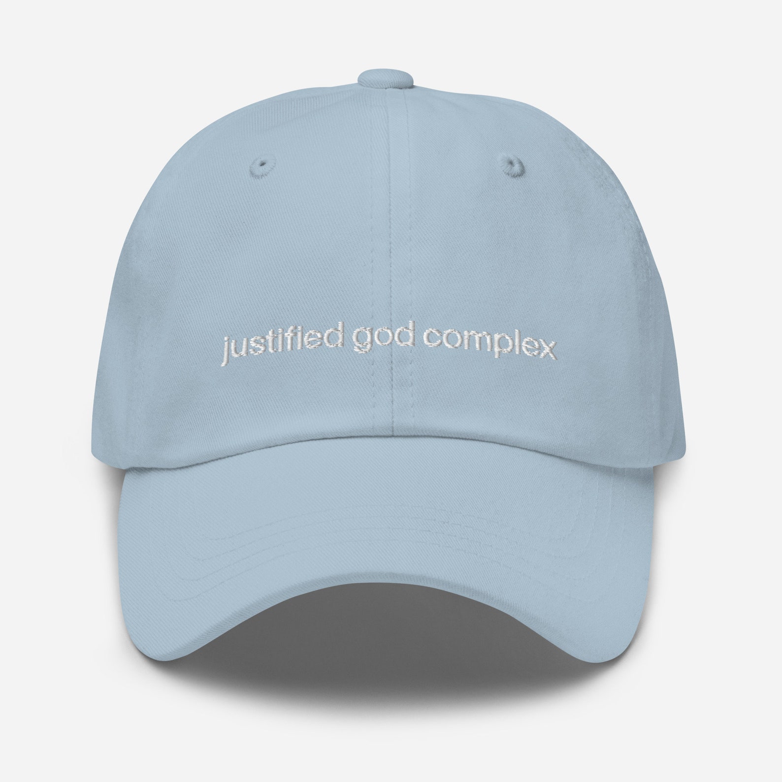 JUSTIFIED GOD COMPLEX Dad Hat - Etsy
