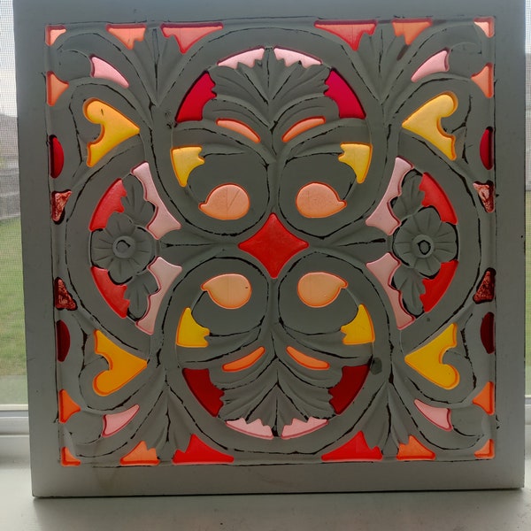 Plastic Stained Glass Panels - Etsy