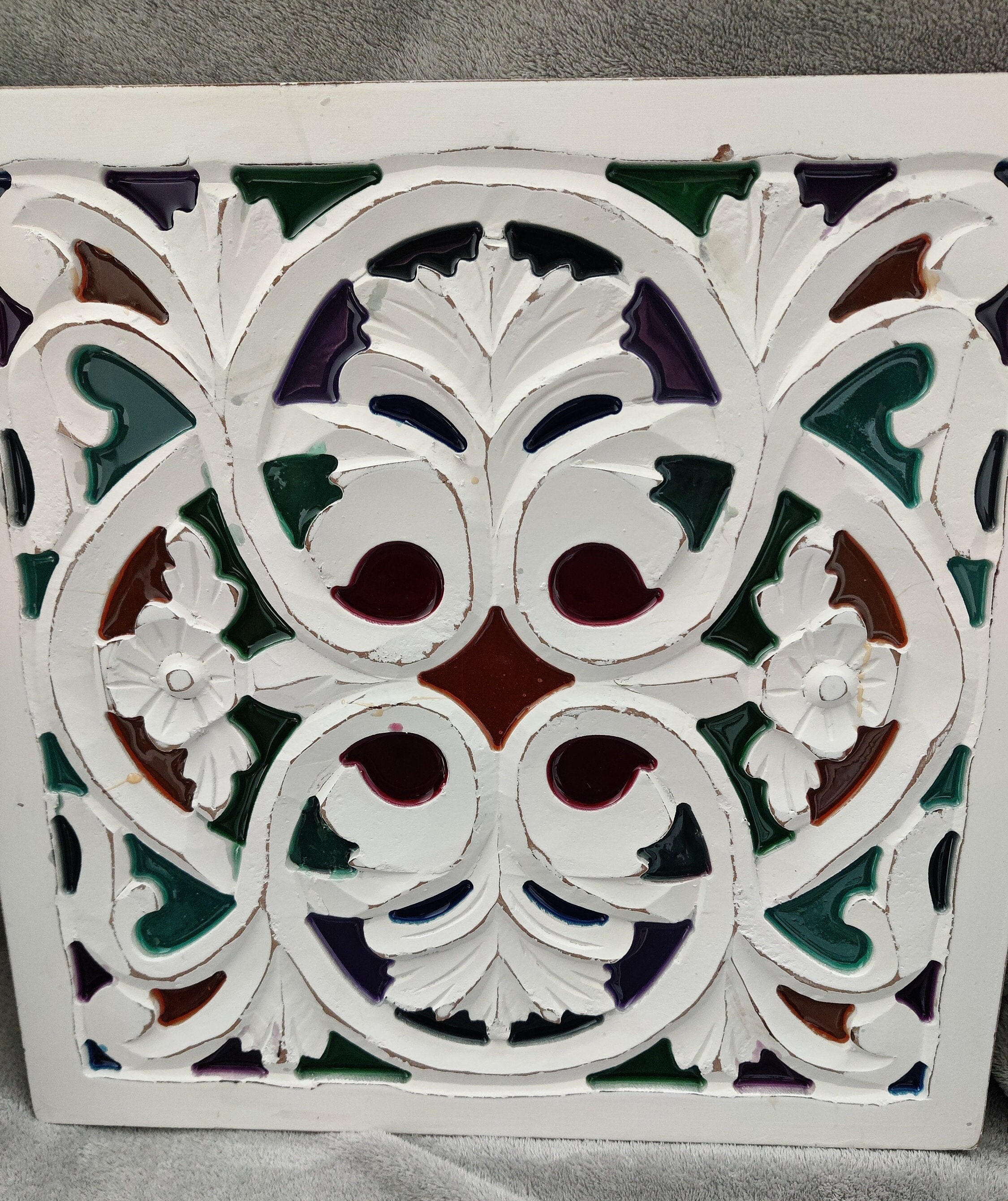 Resin Wall Panel 'stained Glass' Multicolor Wood Window Sun Caster - Etsy