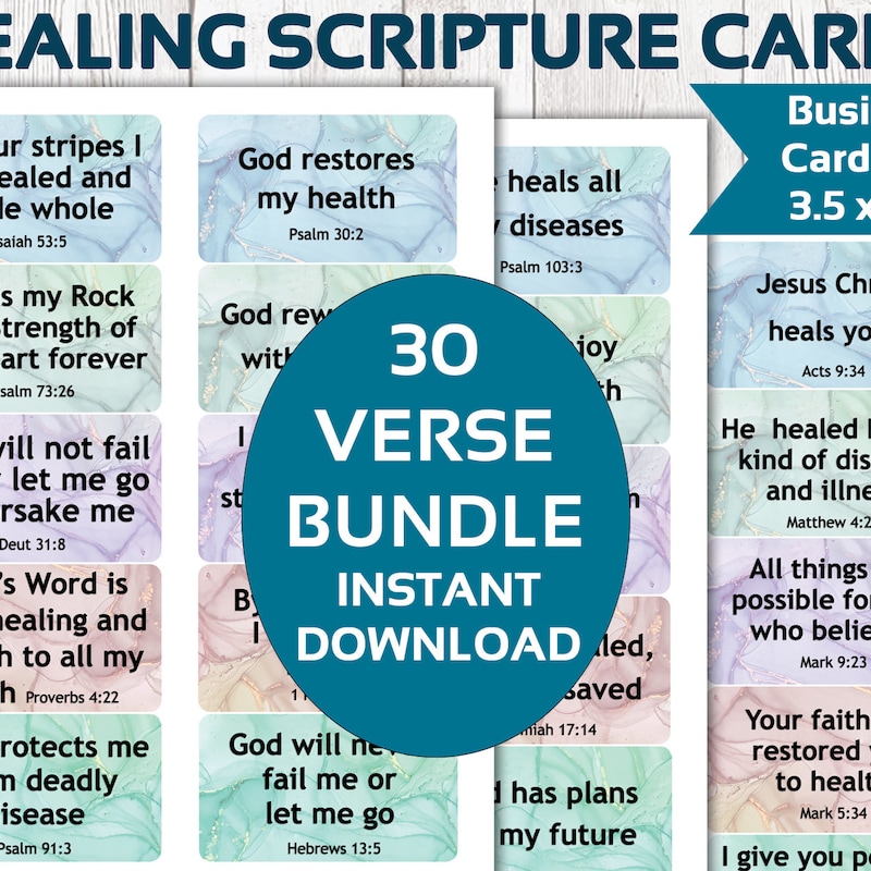 Healing Verses on Cards - Etsy