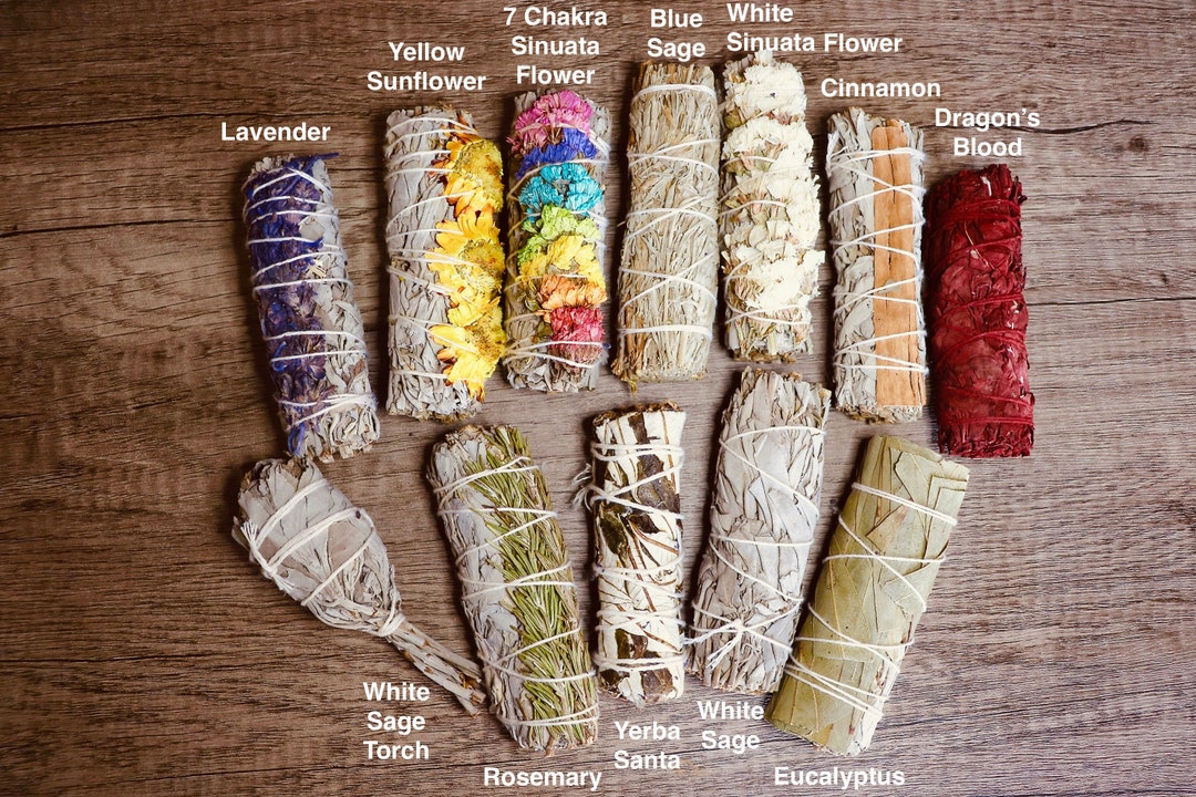 Sage Bundle Build Your Own Bundle Chakra, Cinnamon, Dragon's Blood ...