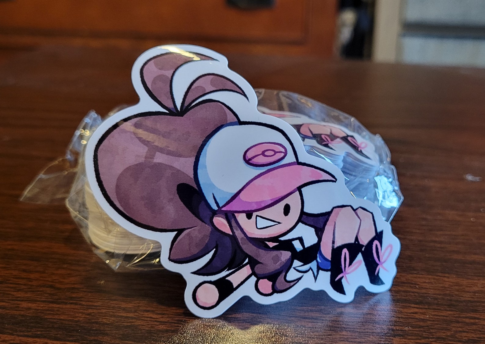 Hilda pokémon BW Vinyl Sticker - Etsy