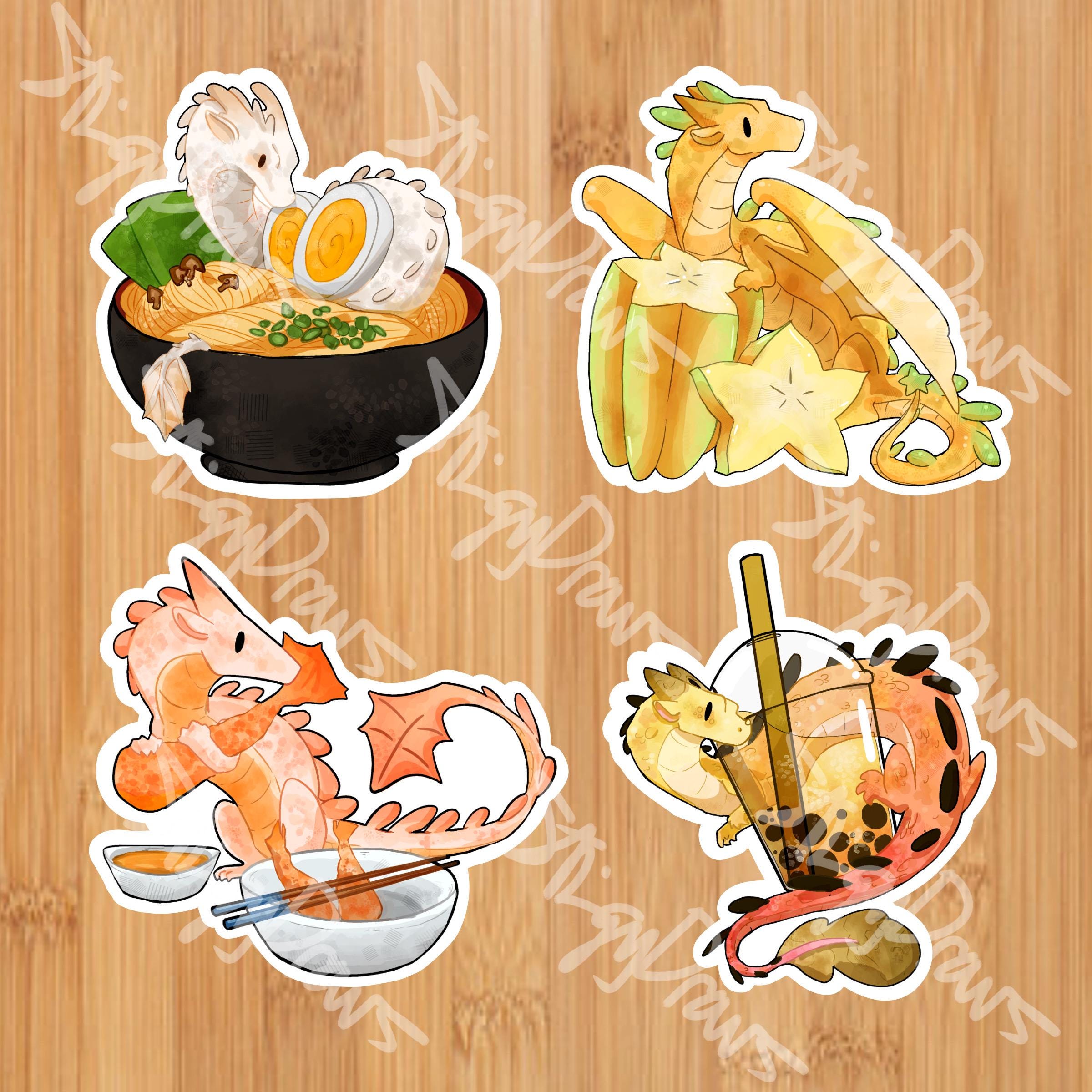 BUY 2 GET 1 FREE Chibi Dragon Stickers (glossy) - Etsy