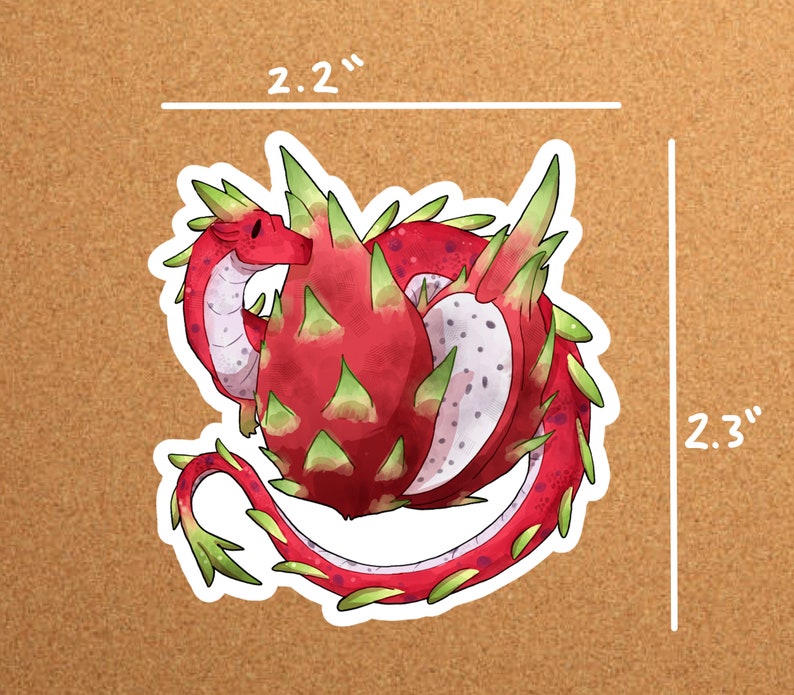 BUY 1 GET 1 FREE Chibi Dragon Stickers glossy - Etsy