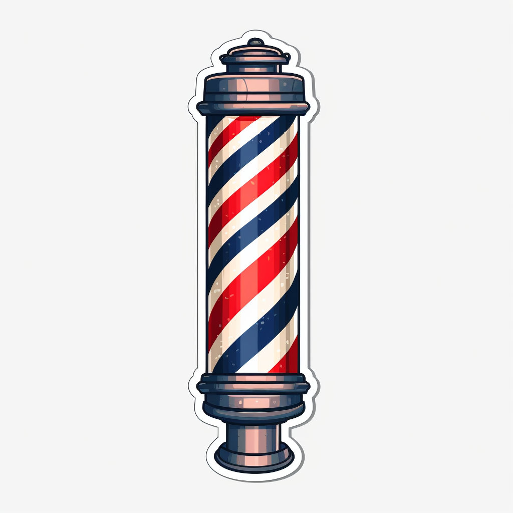 Barbershop Pole Sticker - Etsy
